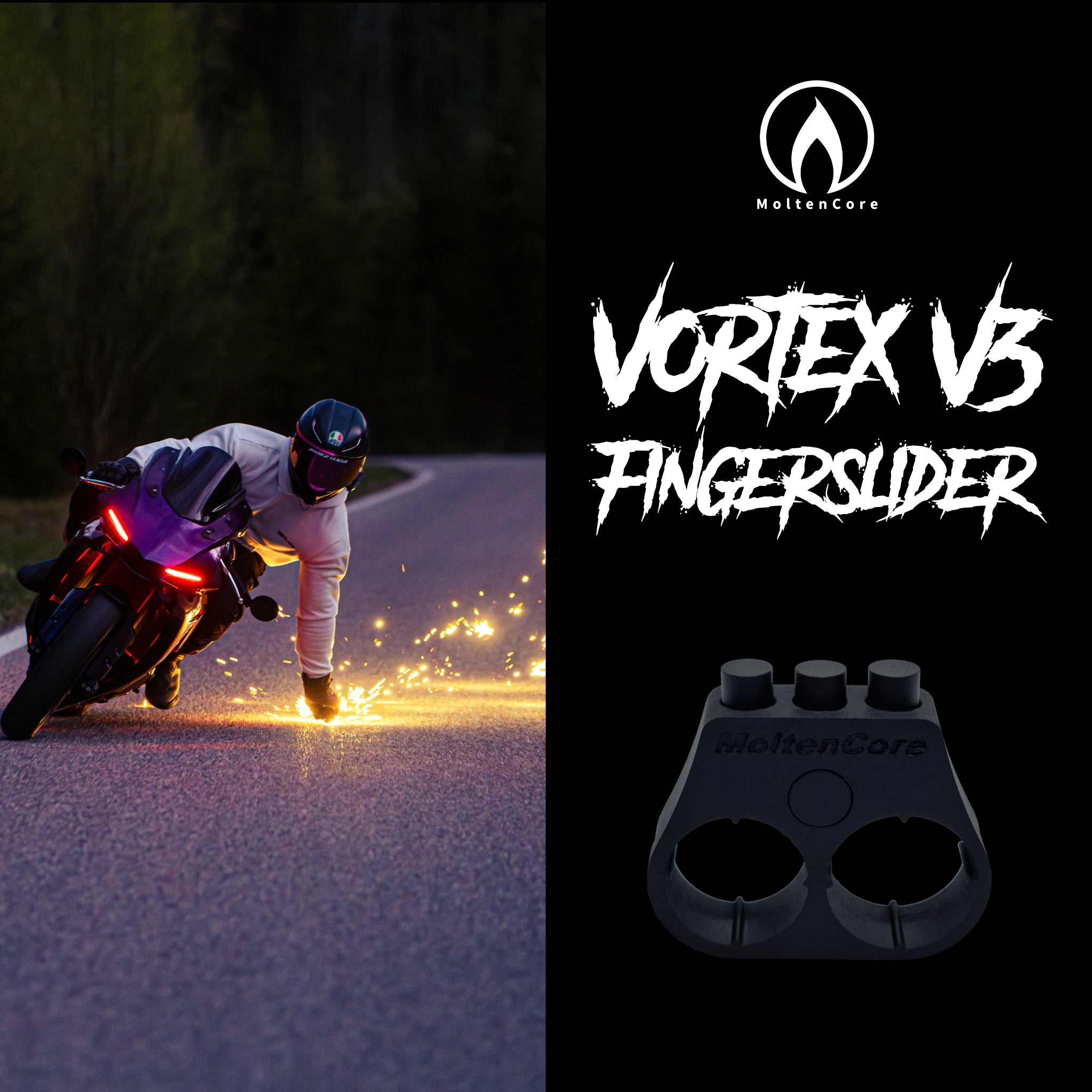 Vortex V3 Finger Sliders - Ignite the Streets with Sparks