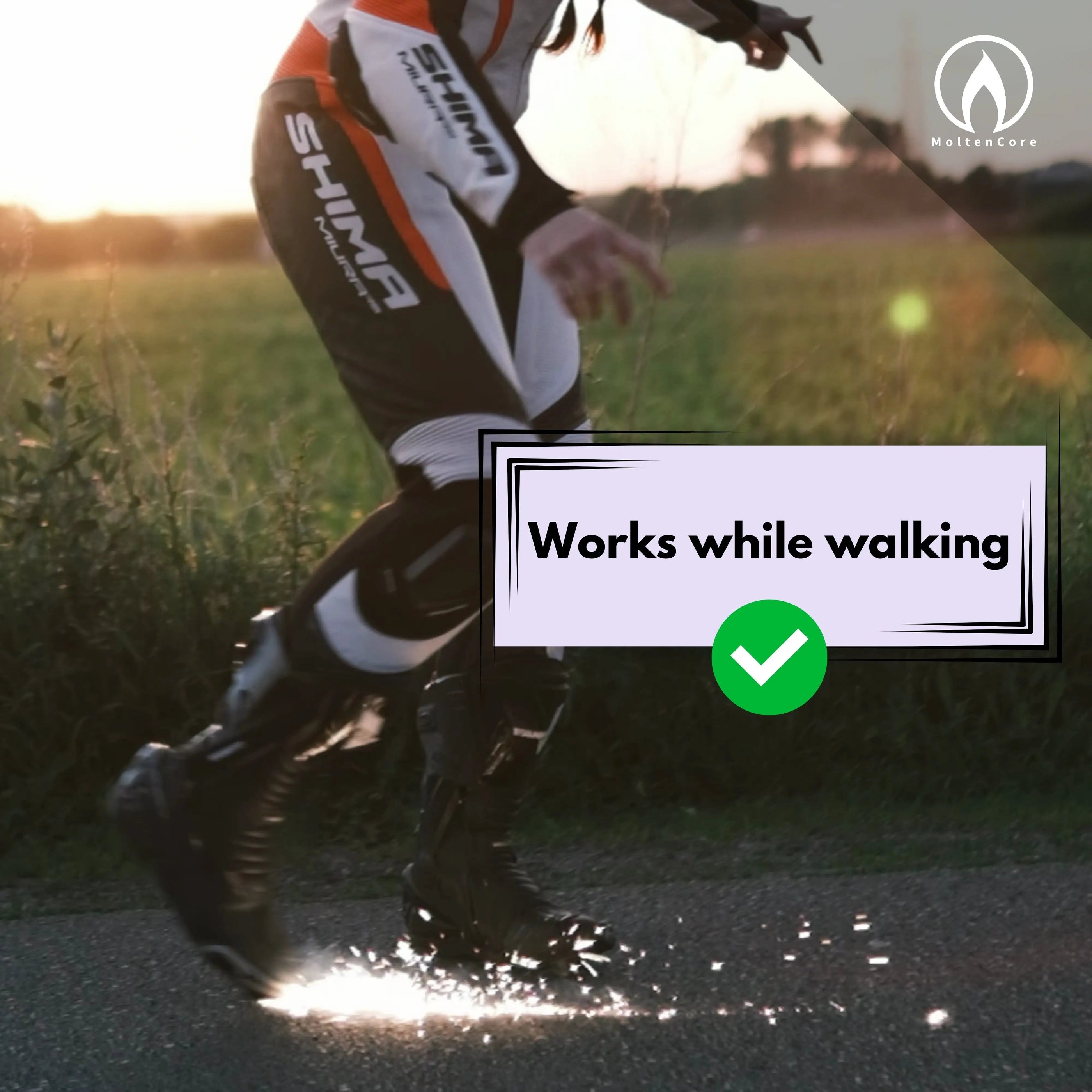 CoreV5 Obsidian Foot Sliders - Intense Sparks and Durability