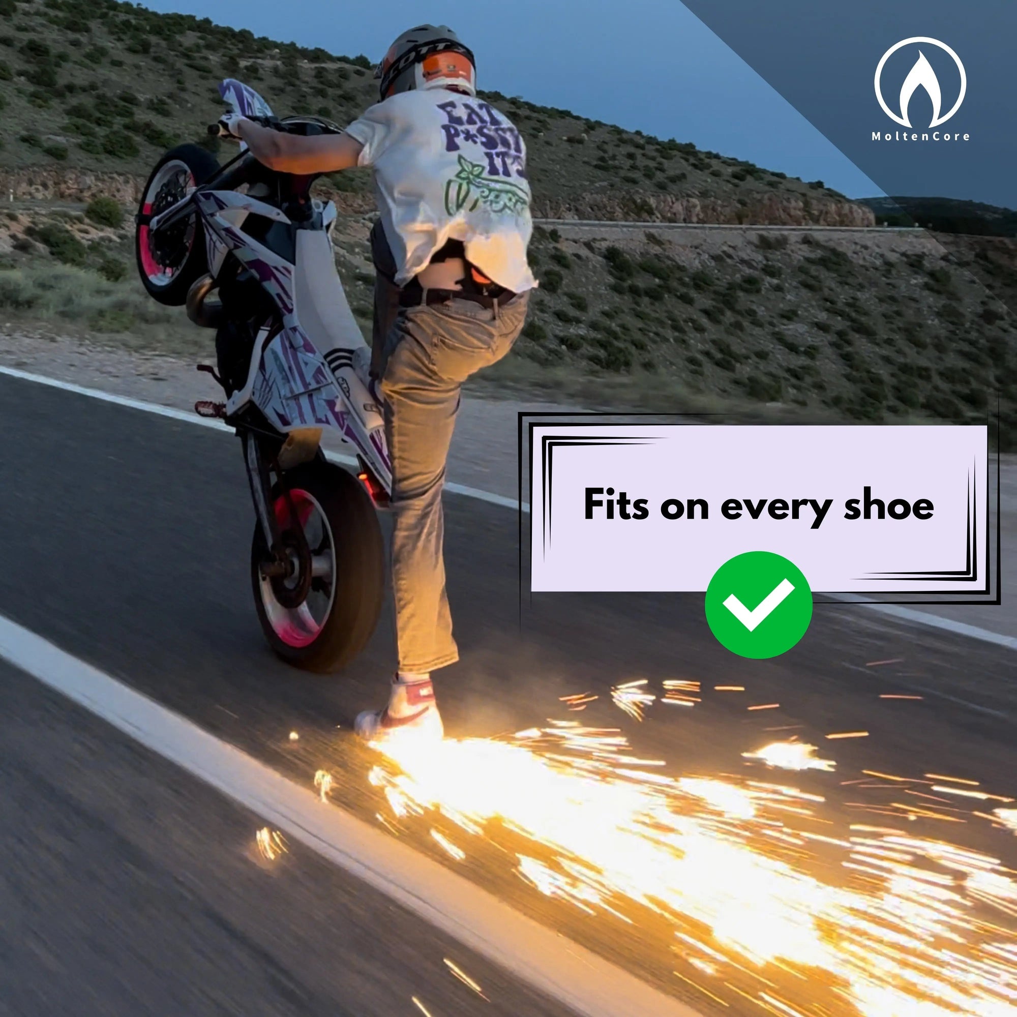 CoreV5 Obsidian Foot Sliders - Intense Sparks and Durability