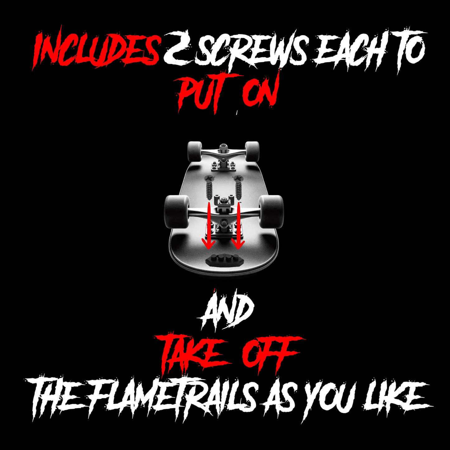 FlameTrails Skateboard Spark Sliders – Ignite Your Ride – MoltenCores
