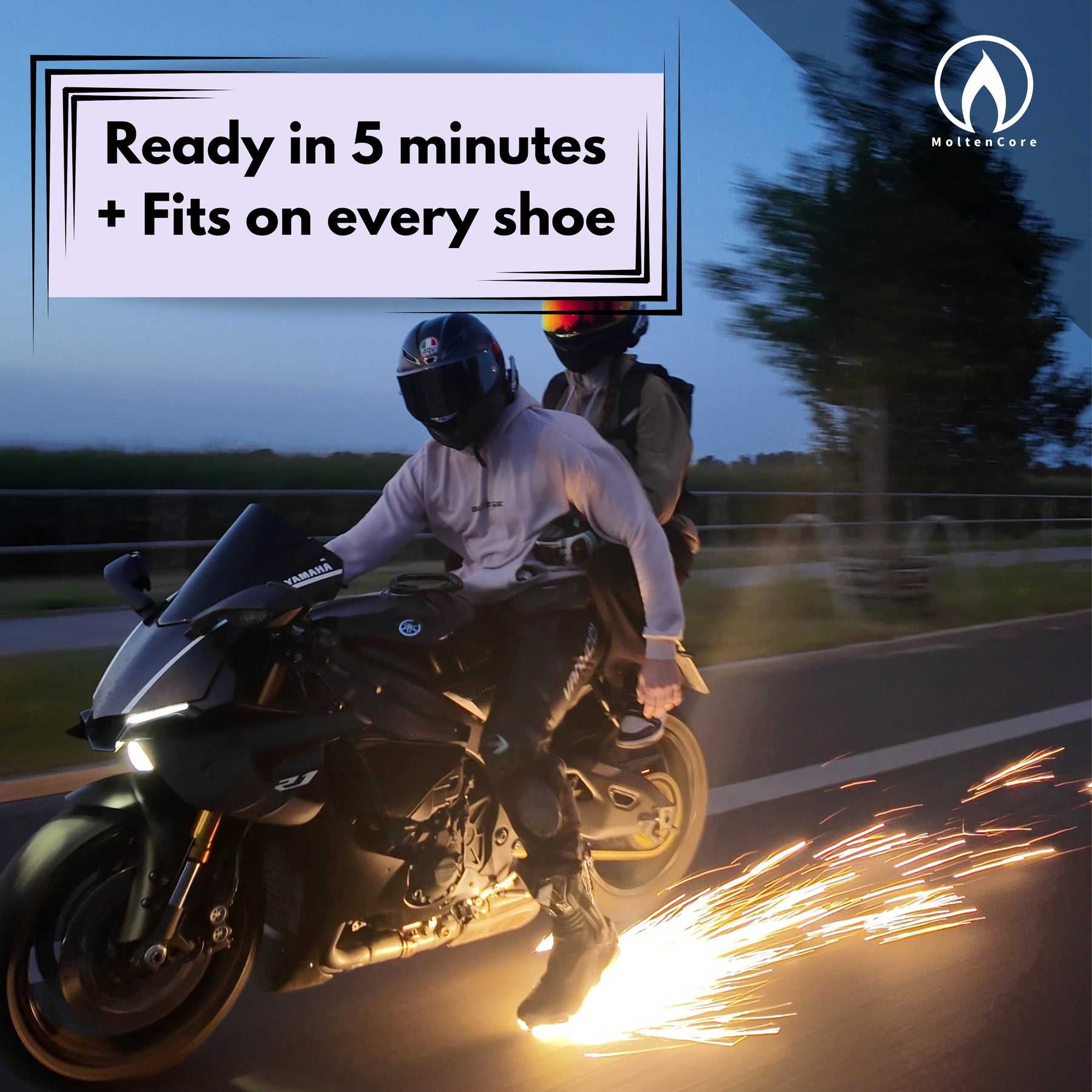 CoreV5 Obsidian Foot Sliders - Intense Sparks and Durability